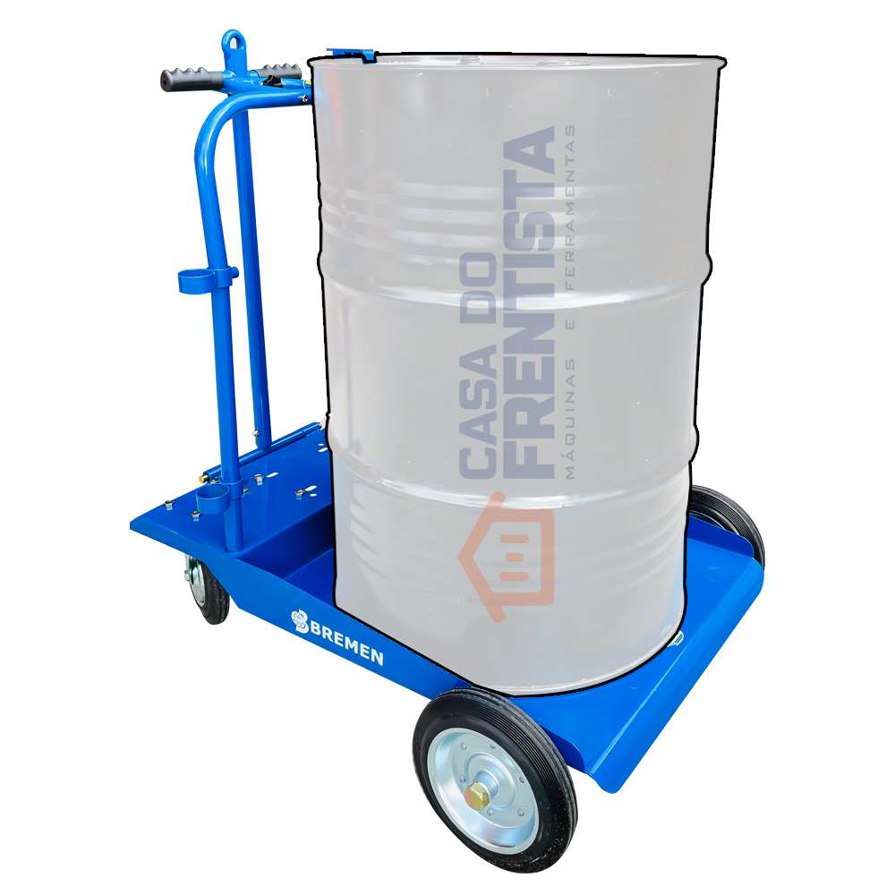 Carrinho Transporte de Tambor 200Kg com 4 Rodas Bremen | Casa do Frentista