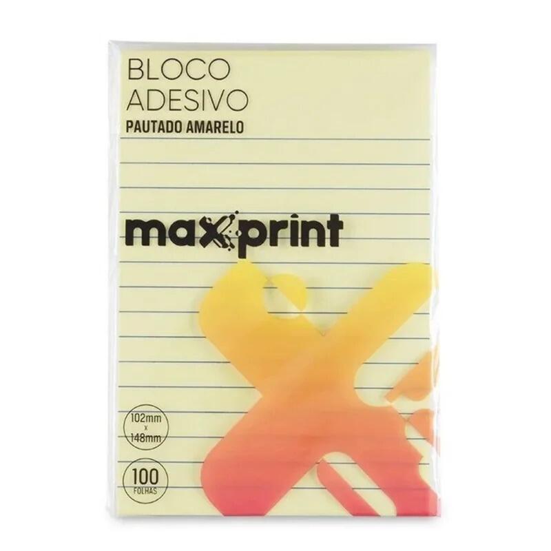 Bloco Recado Adesivo Maxprint 102x148mm | FCW Distribuidora