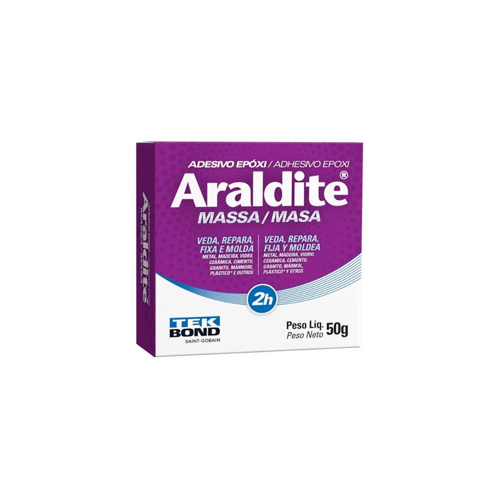 Araldite Massa Durepóxi 50g Tek Bond Fixação Forte e Durável