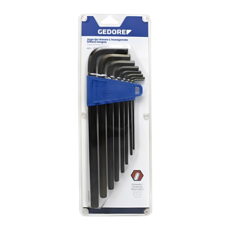 Jogo de Chave Allen Longa 1,5 a 10 mm 9pçs Gedore em Oferta!