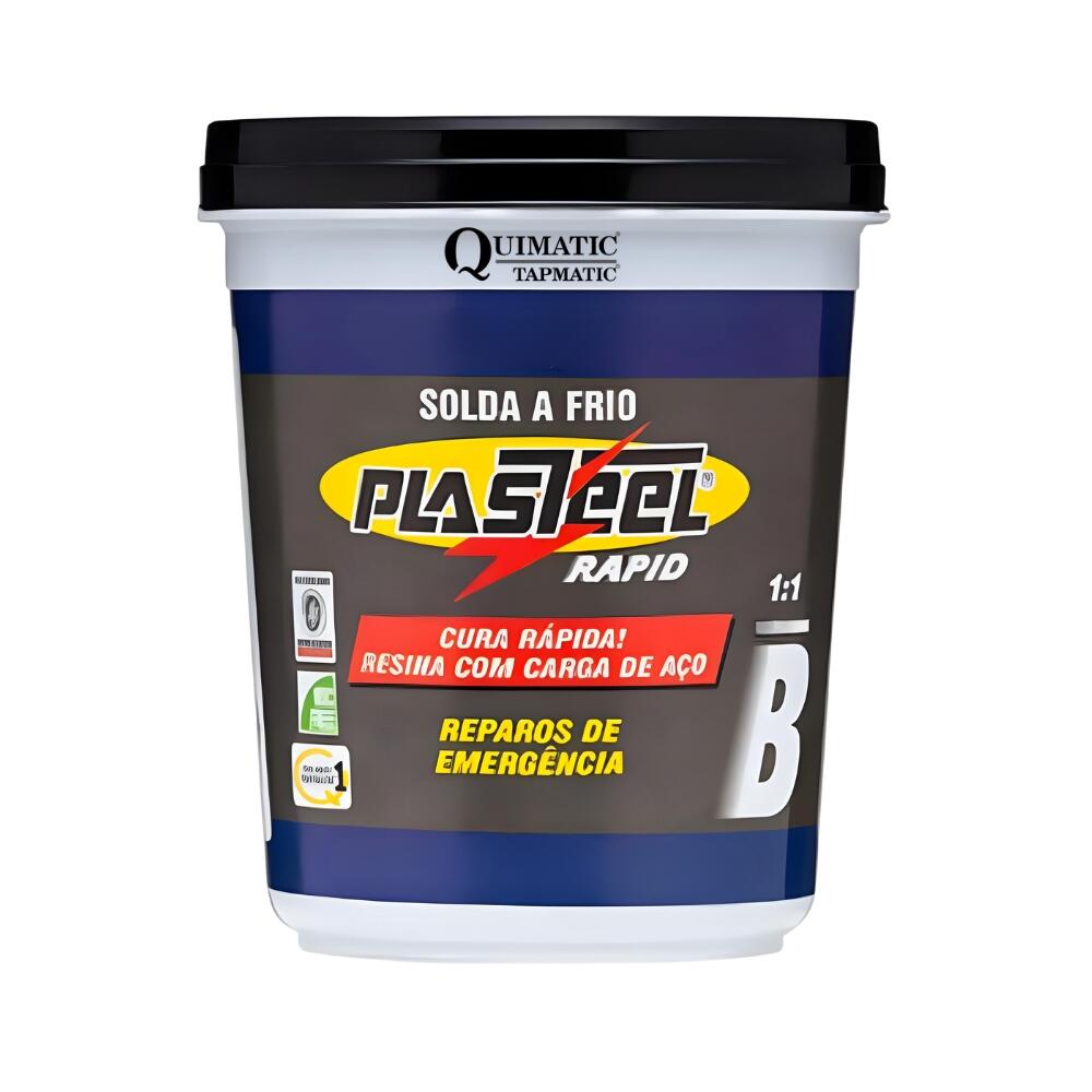 Solda Frio Plasteel Rápido 250g Tapmatic Reparos em Minutos