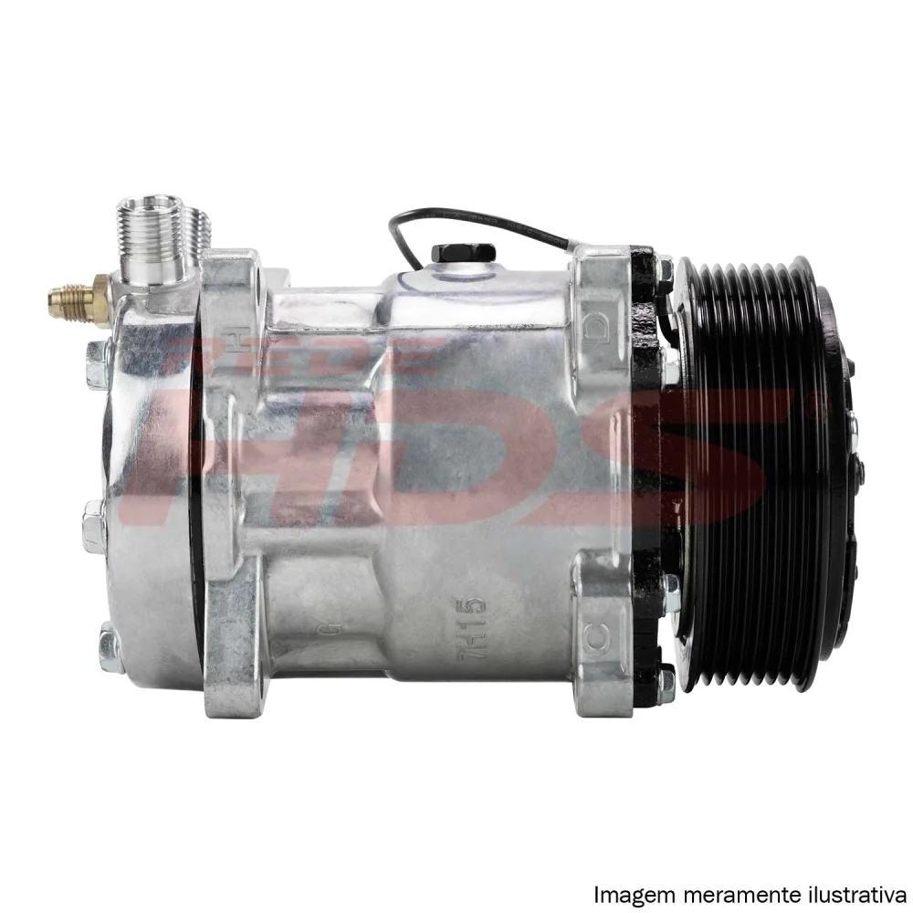 A/C Compressor Universal 7H15 8PK 12V Vertical 8 Fix (TYRW)