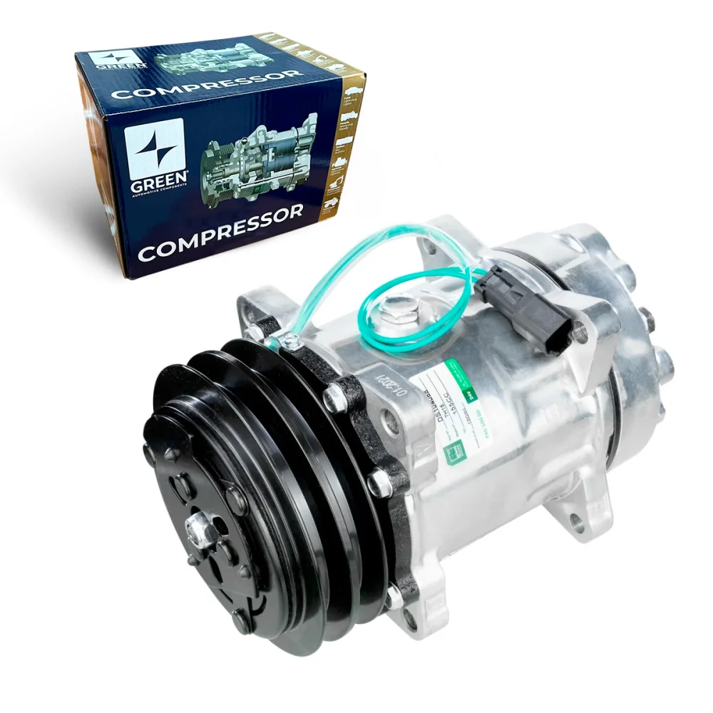 A/C Compressor Volvo EC120D, ECR145E, EW140D, G900...(GREEN)