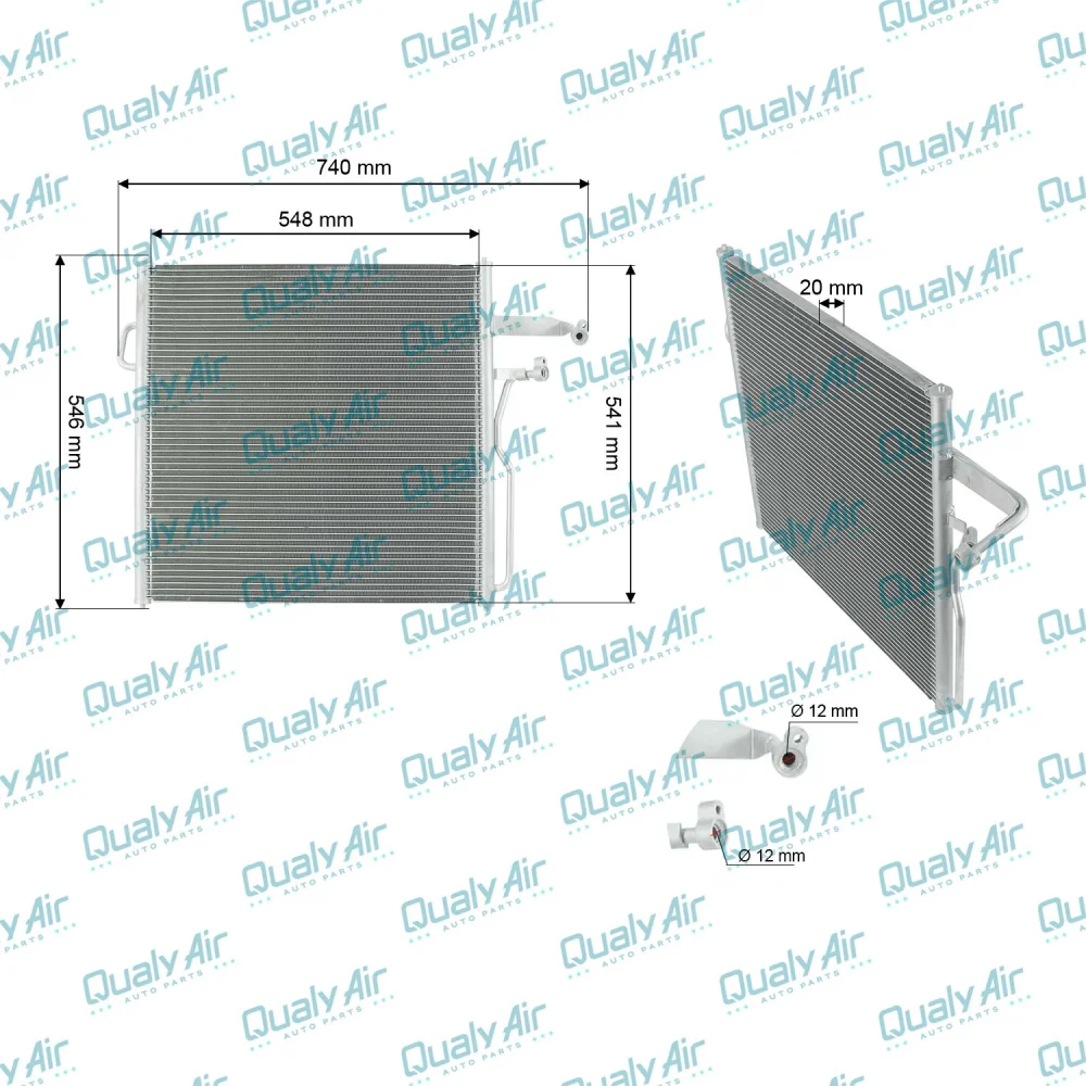 Condensador de Ar Condicionado P/ Ranger 2006 a 2012 (Tysm) | Qualy Air