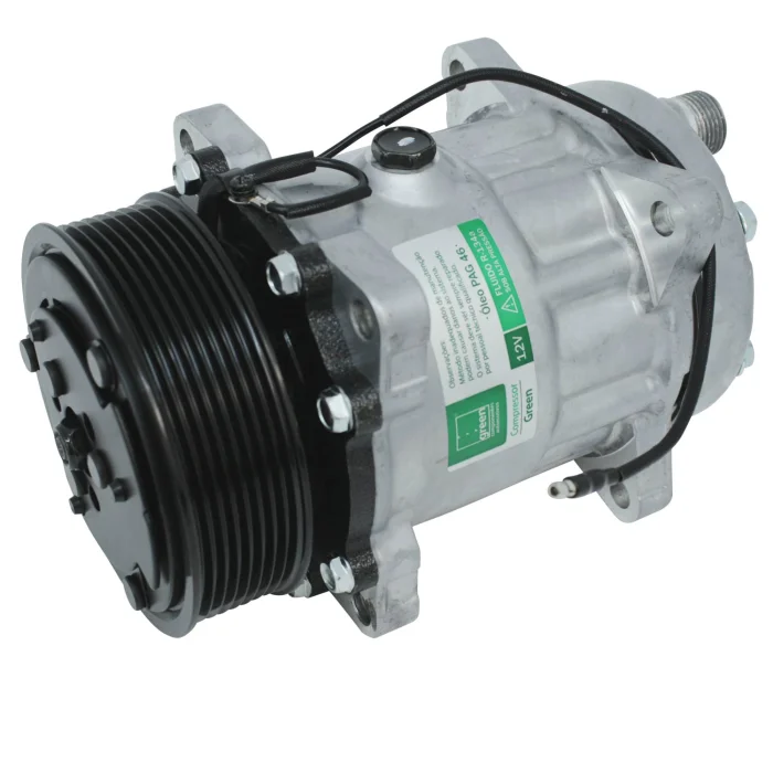 Compressor de Ar Universal 7H15 8Pk 12V 8 Fixações (Green) | Qualy Air