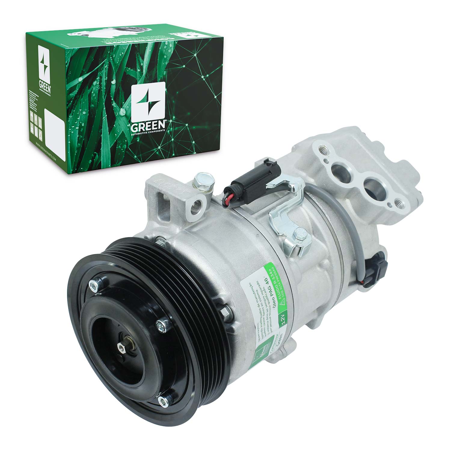 A/C Compressor BMW E90, 116i, 120i, 316i, 320i, X1...(GREEN)