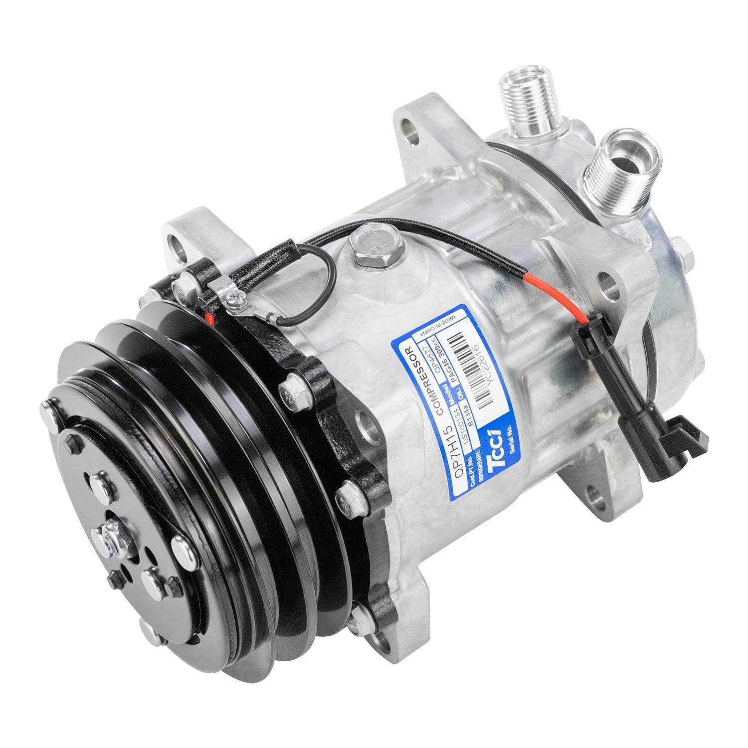 Compressor Ac Mod Sanden 7H15 2V 8Fix Vert 8/10 12V (Tcci) | Qualy Air