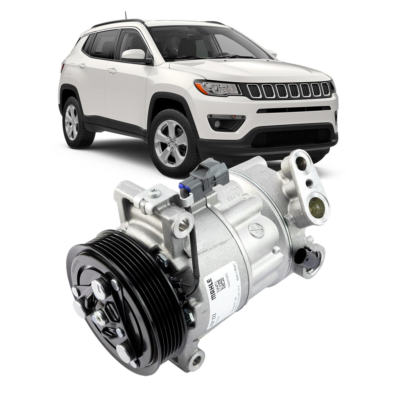Compressor de Ar Condicionado Mahle Jeep Compass 2017 2020 | Qualy Air
