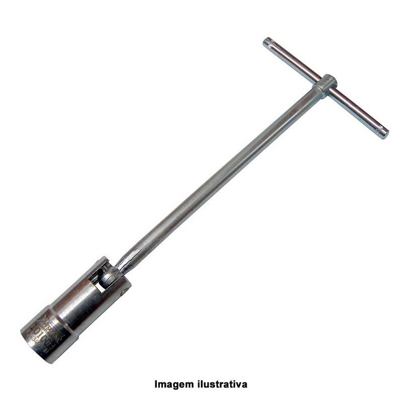 Chave de Vela com Cabo T e Soquete Movel 21Mm Raven 101004