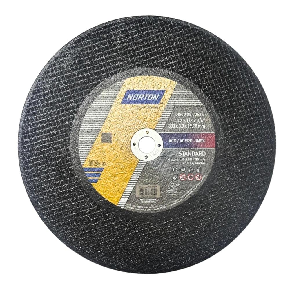 Disco de Corte para Metal 12X1/8X3/4 Norton Standard