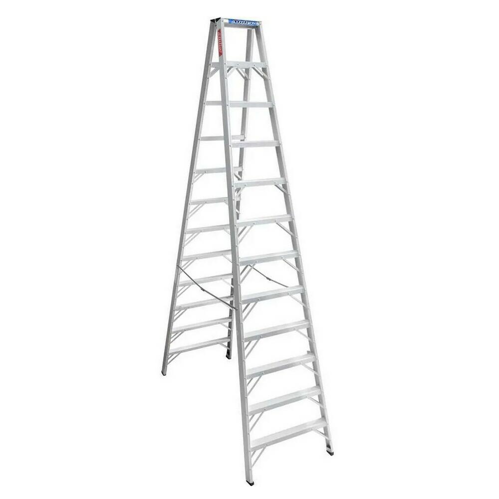Escada de Aluminio de Abrir Dupla Profissional com Alca Capacidade ...