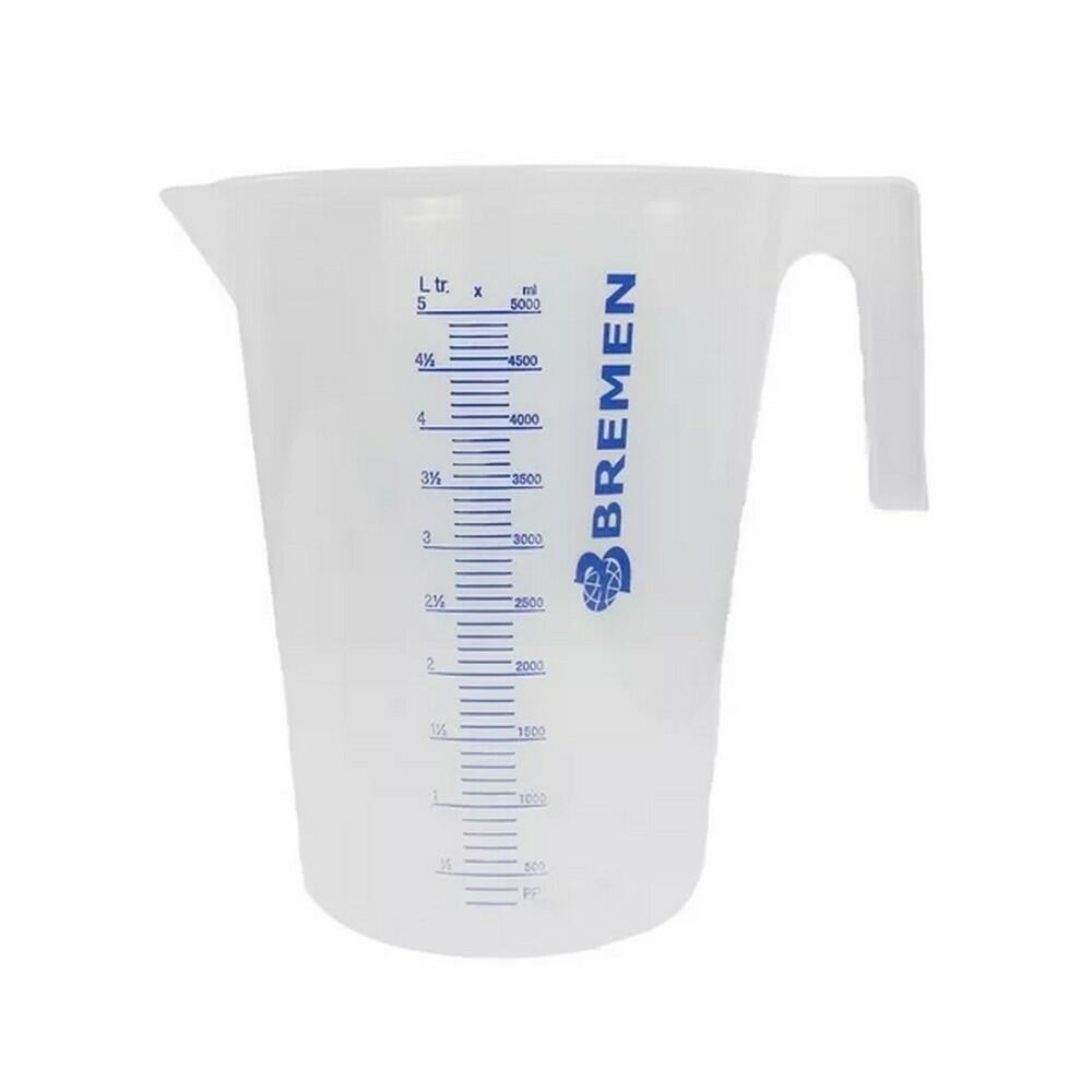Jarra Graduada em Polipropileno Branca 5L Bremen 2167