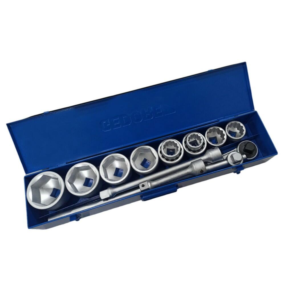 Jogo Soquete 1 Sextavado/Estriado 14Pcs 36-80Mm Gedore 21D21Emu