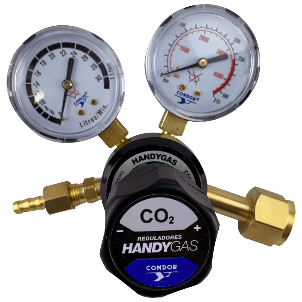 Regulador de Pressao Co2 Simples Estagio Condor/Esab Handygas G30