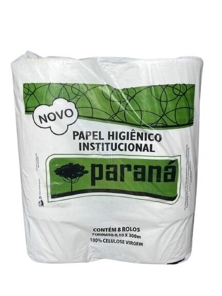 Papel Higiênico Institucional Extra Luxo Paraná 8 Rolos 300m Macio e ...
